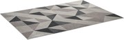 HOMCOM Moderní Sametový Geometrický Koberec do Obývacího Pokoje 230x160 cm s Protiskluzovou Bází pro ložnici, kancelář a studovnu | Aosom