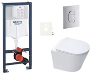 Závěsný wc set do lehkých stěn / předstěnová montáž SAT Infinitio SIKOGRSIN10A