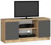 TV stolek Tonon 120 cm dub artisan/grafitový šedý