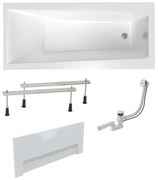 Obdélníková vana Laguna Idea Plus 170x75 cm akrylát levá i pravá SIKOID1700ANPC