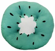 Mňam polštář 35 cm kiwi zelený plyšový Domarex