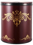 Bezdoteku Bezdotykový odpadkový koš GOLDEN FLOWER nerezový červený senzorový 9 L