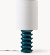 Velká stolní lampa's dřevěnou podstavou Nicolas