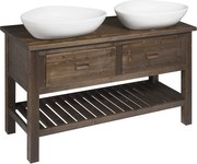 Sapho Sapho, BRAND umyvadlová skříňka 130x73x50cm, mořený smrk, BA131S