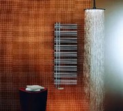 Zehnder Yucca Asym - Koupelnový radiátor 130x58 cm, rovný, jednořadý, chrom YAC-130-060