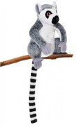 Mikrotrading lemur plyšový sedící, 35 cm