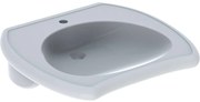 Geberit Vitalis - Umyvadlo bezbariérové, 55x55x15 cm, bez přepadu, otvor pro baterii, bílá 501.541.01.1