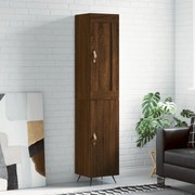 Skříň highboard hnědý dub 34,5 x 34 x 180 cm kompozitní dřevo