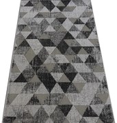 Berfin Dywany, Kusový koberec Lagos 1700 Grey (Dark Silver), 80x150, šedá, obývací pokoj