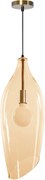 Toolight - Moderní skleněná stropní lampa E27 60W APP892-1CP, černá-zlatá, OSW-05693