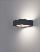 NV 819502 Venkovní nástěnné svítidlo BLISS tmavě šedý hliník akrylový difuzor LED 7W 3000K 220-240V 56st. IP54 vč. driveru - NOVA LUCE