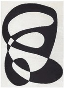 Dywany Łuszczów, Kusový koberec Mode 8531 abstract cream/black, 80x150, bílá, černobílá, kancelář