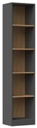 Regál R40 antracit/dub artisan