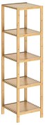 Bambusový regál 5 polic 140 x 33 x 33 cm 107918