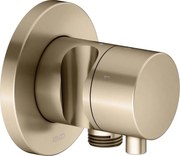 Keuco IXMO Comfort - Uzavírací a přepínací ventil pod omítku, pro 3 spotřebiče, s připojením a držákem sprchy, kartáčovaný bronz 59549031201