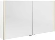 Sapho Alix - Zrcadlová skříňka s LED osvětlením 126x70x18 cm, 2x dvířka, bílá AX126-0030