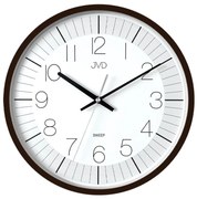 JVD Hnědé nástěnné tiché netikající hodiny JVD JVD HX8019.2