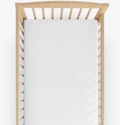Goldea nepropustné froté elastické prostěradlo do dětské postýlky - bílé 60 x 120 cm