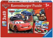 Ravensburger puzzle auta: zábavné závodění 3x49 dílků
