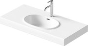 Duravit Balcoon - Umyvadlo 100x48 cm, s přepadem, otvor pro baterii, s výpustí, DuraShield, bílá 241210AA00