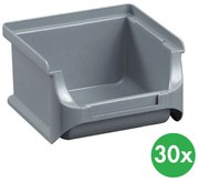 Plastové boxy PLUS 1, 102 x 100 x 60 mm, šedé, 30 ks