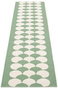 Zeleno-krémový vnitřní a venkovní běhoun 70x250 cm Poppy Oregano – Pappelina