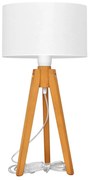 Stolní lampa ALBA 1xE27/15W/230V bílá/dub