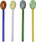 Skleněný příbor 4 ks pro 4 osoby Rainbow – Brandani