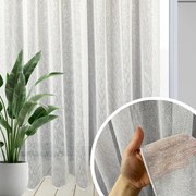 Voálová záclona Shine bílá s olůvkem metráž Ervi 22720