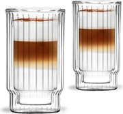 Sada 2 dvoustěnných sklenic Vialli Design, 300 ml