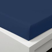 Jersey prostěradlo s elastanem temně modré: 180x200cm