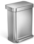 Simplehuman Pedal bin odpadkový koš volně stojící 55 l kartáčovaná nerez ocel mat SHCW2023
