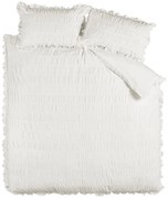 Bílé krepové povlečení na dvoulůžko 200x200 cm Seersucker Frill – Catherine Lansfield