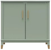 Zelená skříňka 86x85x41 cm Westerleigh – CosmoLiving by Cosmopolitan