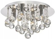 Toolight - Křišťálová stropní lampa Glamour 3xG9 APP403-C, chromová, OSW-00550