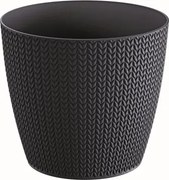 PRO Květináč WHEATY antracit 15,7cm