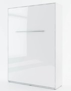 Výklopná postel 140 CONCEPT PRO CP-01P bílá lesk/bílá mat