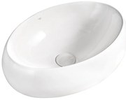 BPS-koupelny Keramické umyvadlo na desku HYD-CI-WH-600 60x40,5 cm, bílé
