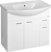 Aqualine Aqualine, ZOJA umyvadlová skříňka 82,8x74x34,3cm, bílá, 51083A