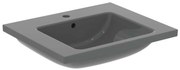 Ideal Standard i.Life B - Umyvadlo nábytkové 61x51 cm, s přepadem, otvor pro baterii, lesklá šedá T460558