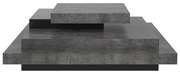 Šedý konferenční stolek v dekoru betonu 110x110 cm Slate - TemaHome