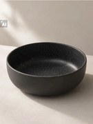 Sinsay - Keramická miska s tečkovaným vzorem - černá