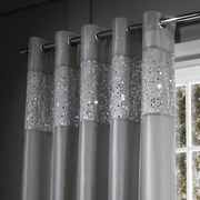 Šedé závěsy v sadě 2 ks z mikrosaténu 229x229 cm Glitzy Sequin – Catherine Lansfield