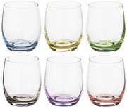 BOHEMIA RAINBOW SKLENICE NA WHISKY 300ML SADA 6 KS