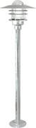 NOR 74528031 Venkovní sloupkové svítidlo Agger 1x60W E27 galvanizovaná čirá - NORDLUX