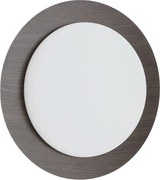 Tmavě hnědé kovové LED nástěnné svítidlo ø 40 cm Novae – Kave Home