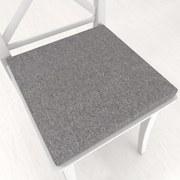 Biante Čtvercový podsedák BKT-551 Šedý režný - 38x38x3 cm