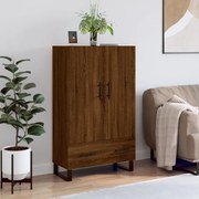 Skříň highboard hnědý dub 69,5 x 31 x 115 cm kompozitní dřevo