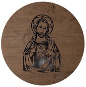 Li-Go "Ježíš a srdce" světelný obraz 230V 50cm provedení povrchu: dub světlý