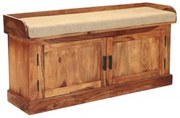 Indický nábytek - Botník Rami 105x60x40 z indického masivu palisandr Only stain